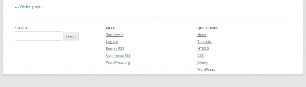 Customizing The Wordpress Footer By Adding Widgets Developer Drive